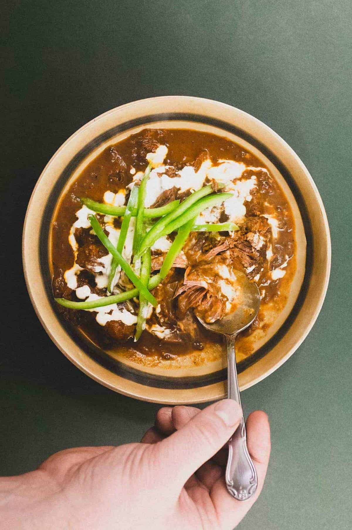 Hungarian Beef Pörkölt - A delicious beef stew recipe at Cook Eat World