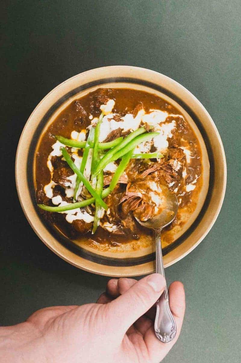Hungarian Beef Pörkölt - A delicious beef stew recipe at Cook Eat World