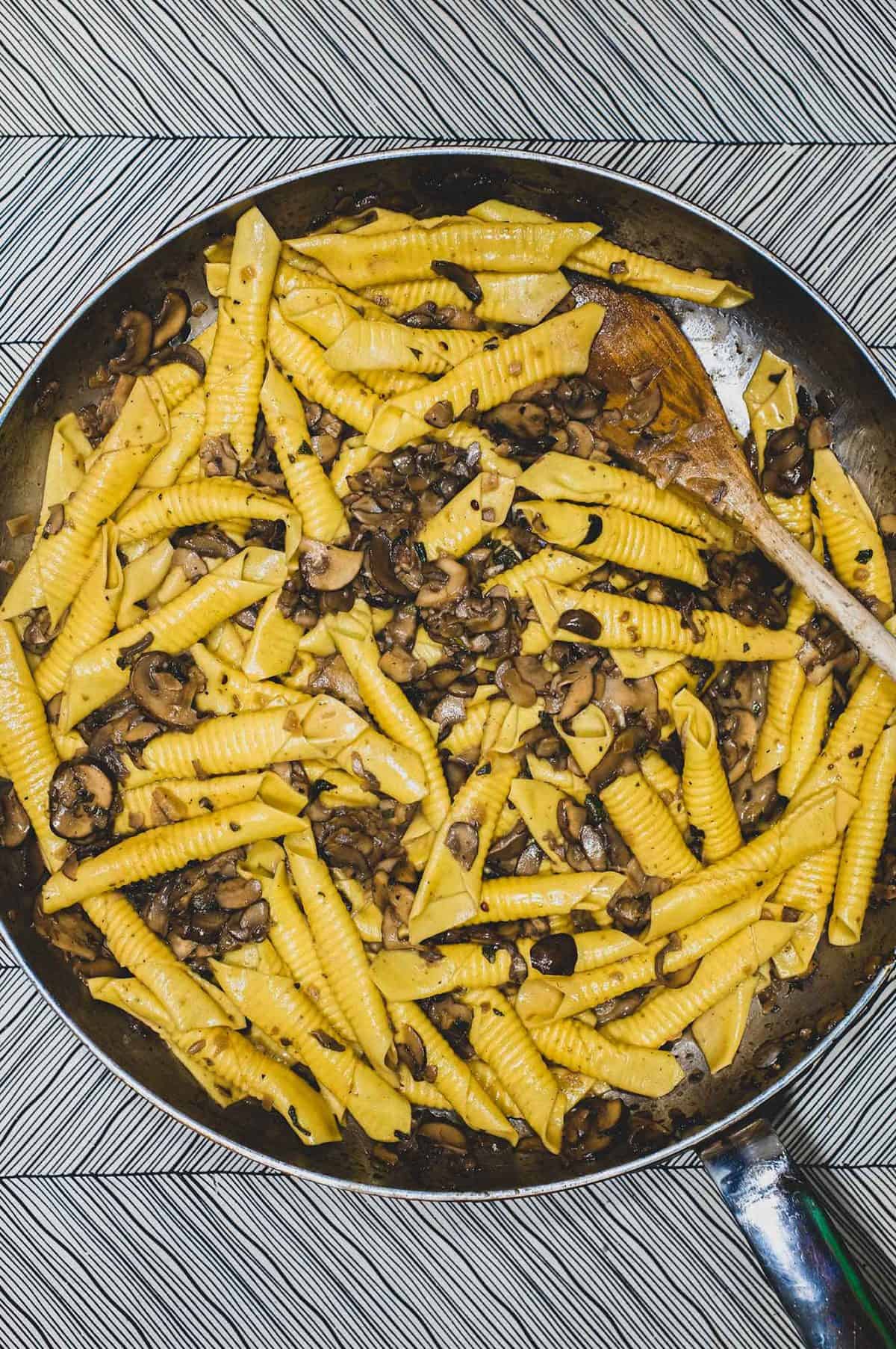Garganelli Pasta with Mushroom Ragù - A tasty recipe at Cook Eat World