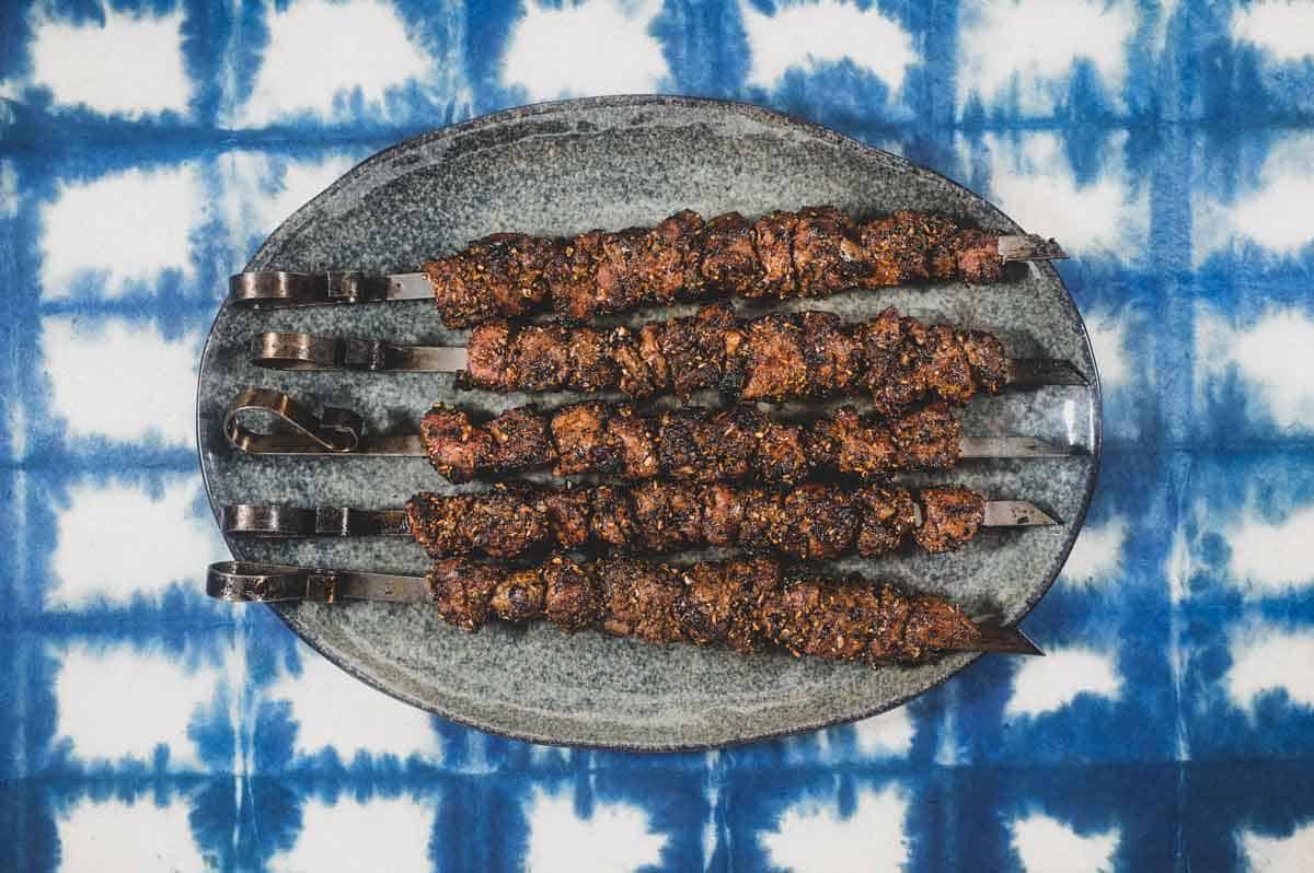Chinese Xinjiang Lamb Skewers - A recipe from Cook Eat World
