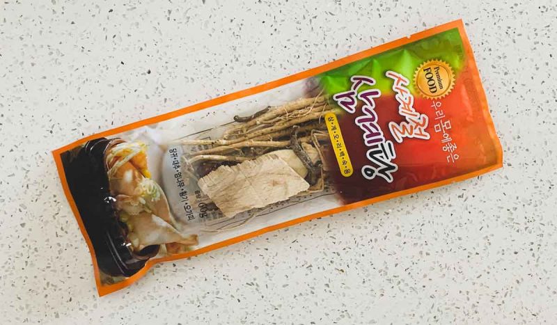 Korean Samgyetang (Ginseng Chicken Soup) - from Cook Eat World