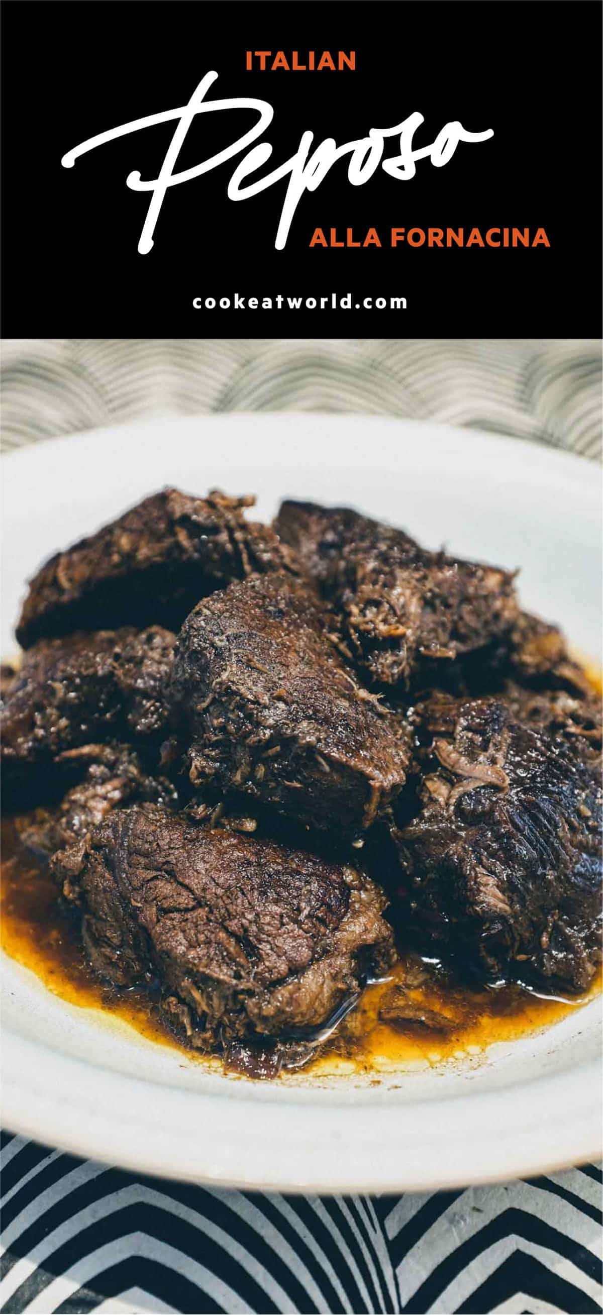 Peposo Alla Fornacina (Tuscan Beef Stew) - Cook Eat World