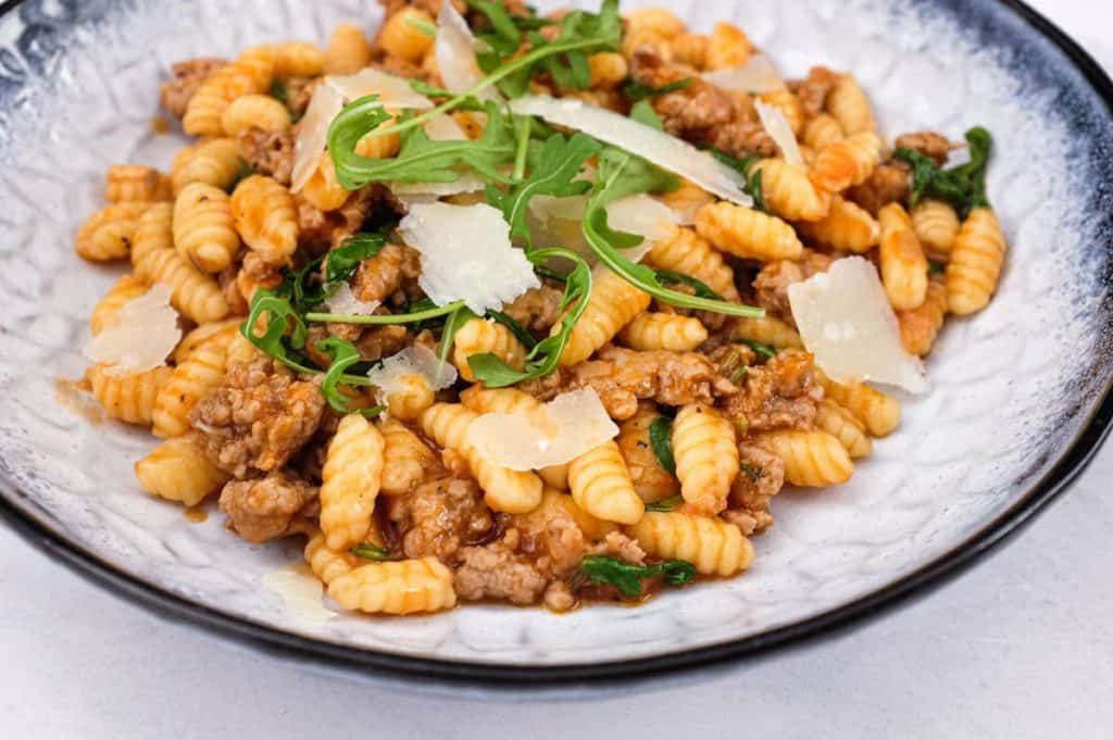 Malloreddus (Gnocchetti Sardi) with Sausage Ragù - Cook Eat World