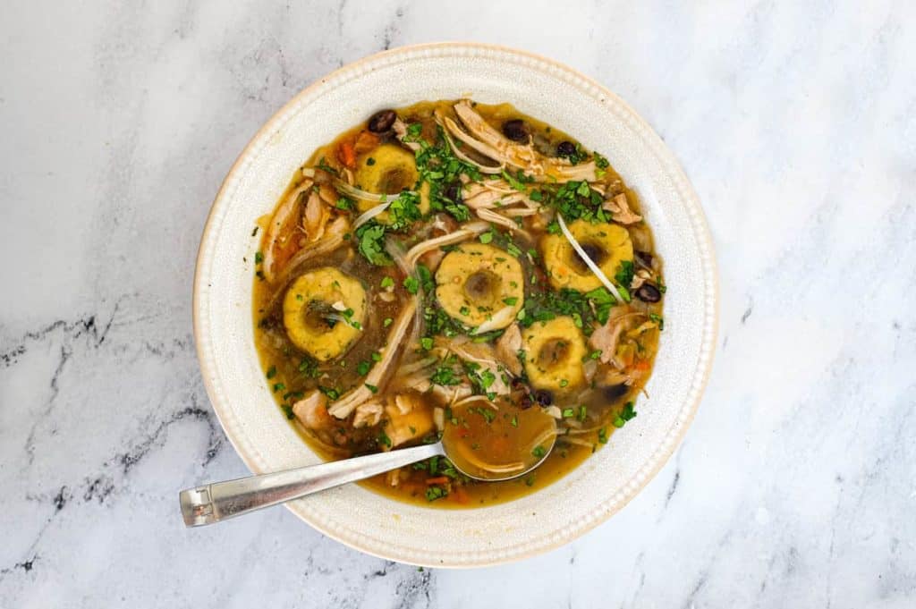 Mexican Chochoyotes with Chicken Soup - Cook Eat World