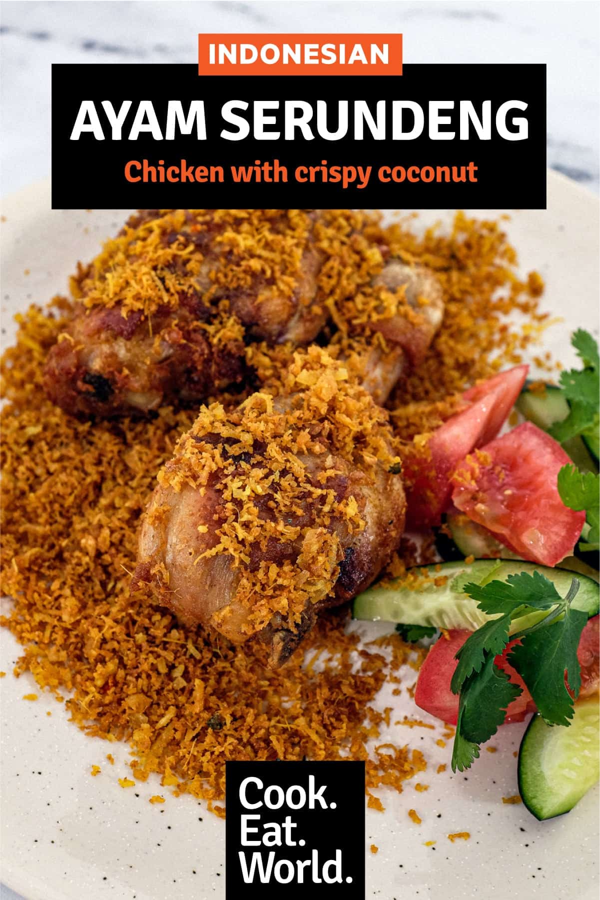 Ayam Serundeng (Chicken with Crispy Coconut) - Cook Eat World