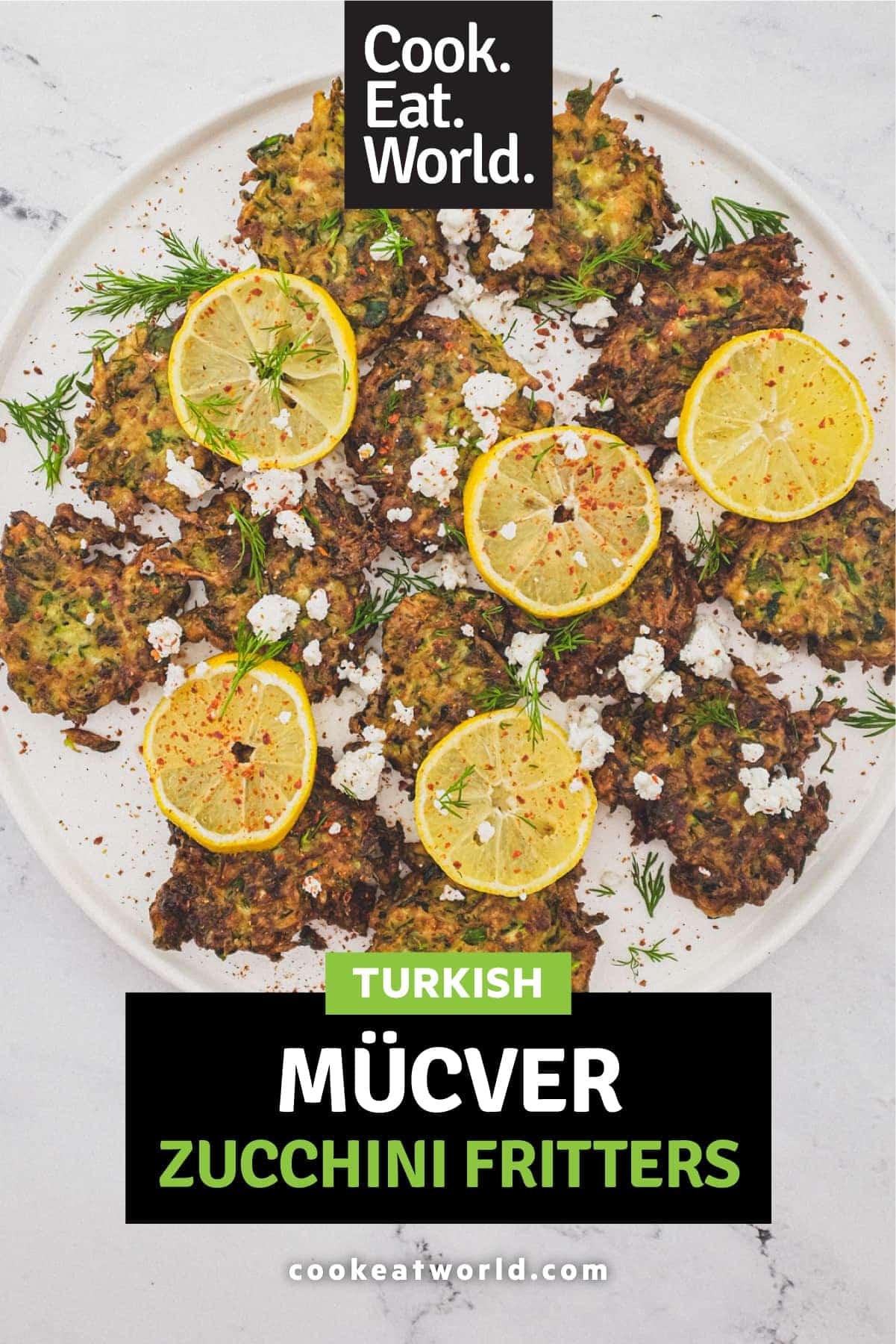 Turkish Mücver (Zucchini Fritters) - Cook Eat World