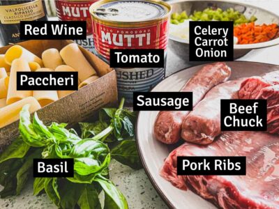 Paccheri Pasta with Neapolitan Ragù - Cook Eat World