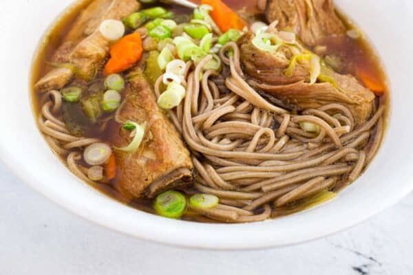 Pork Rib Soup with Noodles - Cook Eat World