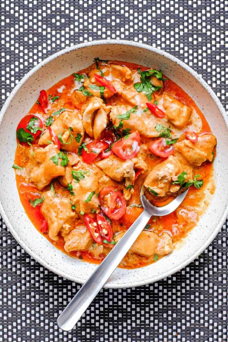 Satay Chicken Curry - A nutty, vibrant curry from Cook Eat World