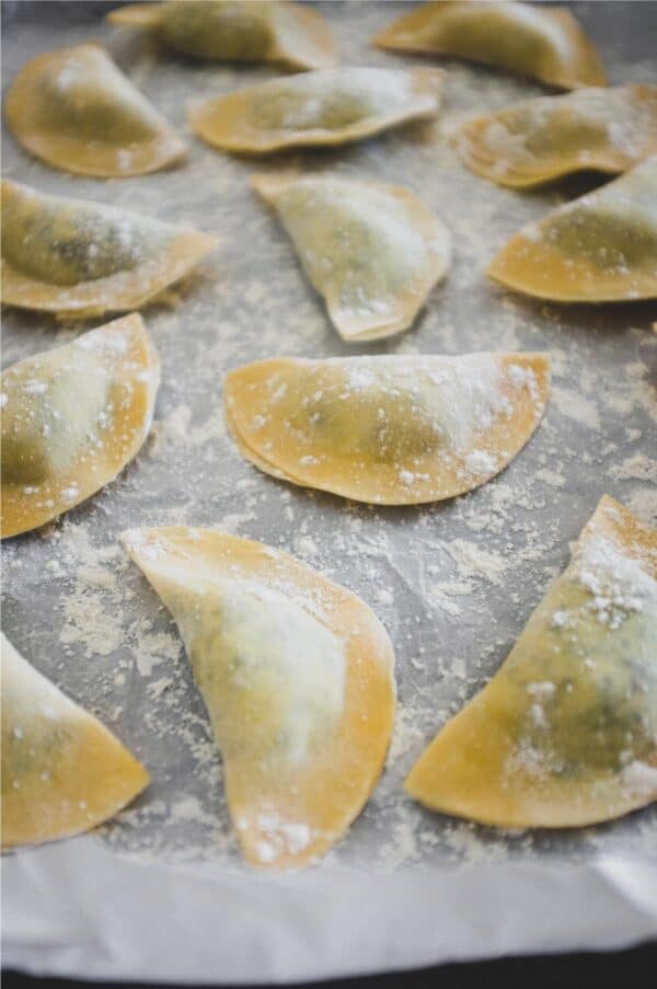 Mezzelune Pasta with Cavolo Nero & Ricotta - a recipe at Cook Eat World