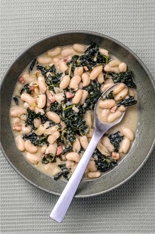 Tuscan Beans with Pancetta & Cavolo Nero - Cook Eat World