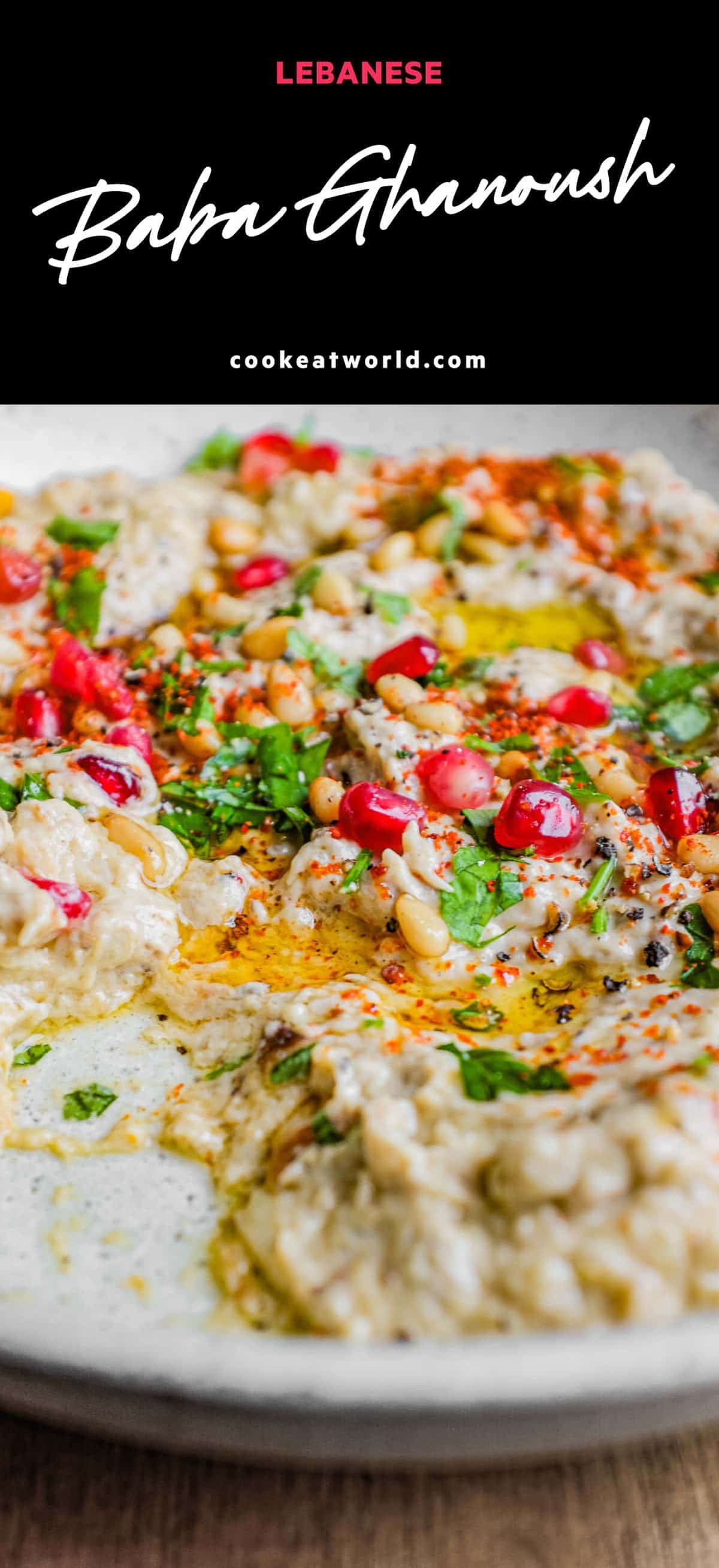 Baba Ghanoush - A smoky, creamy eggplant delight from Cook Eat World