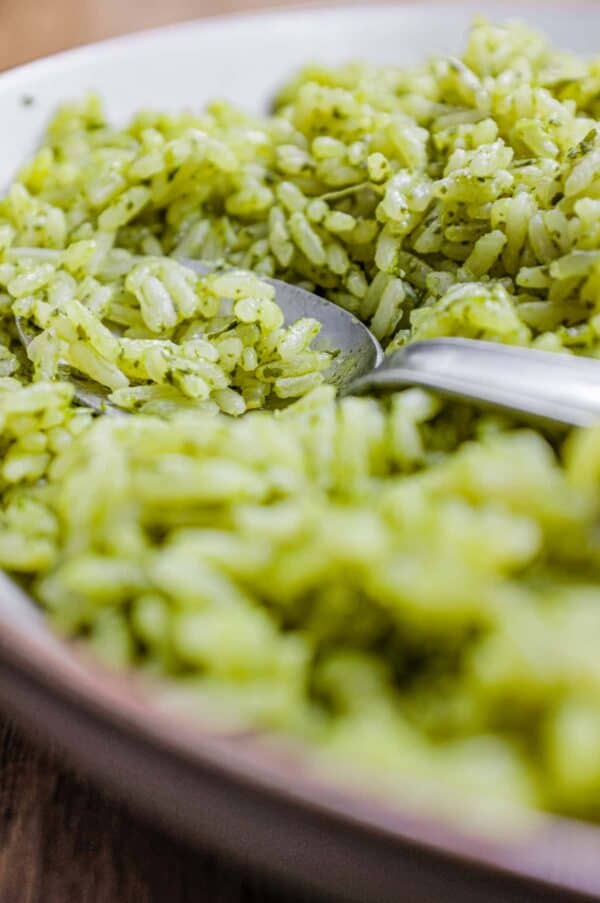Mexican Cilantro Rice (Green Rice) - Cook Eat World