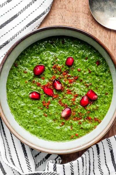 Zhoug (Spicy Cilantro Sauce) - Cook Eat World