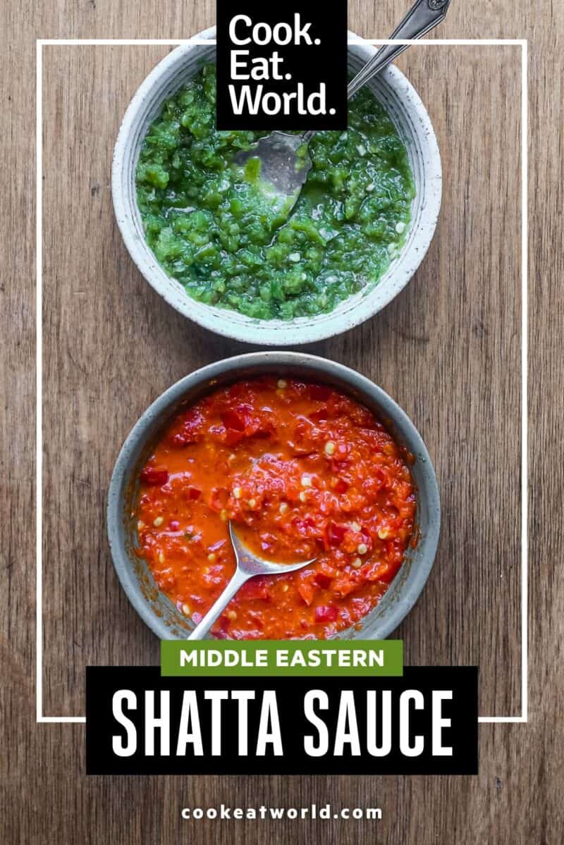 Shatta Sauce (Middle Eastern Chilli Sauce) - Cook Eat World