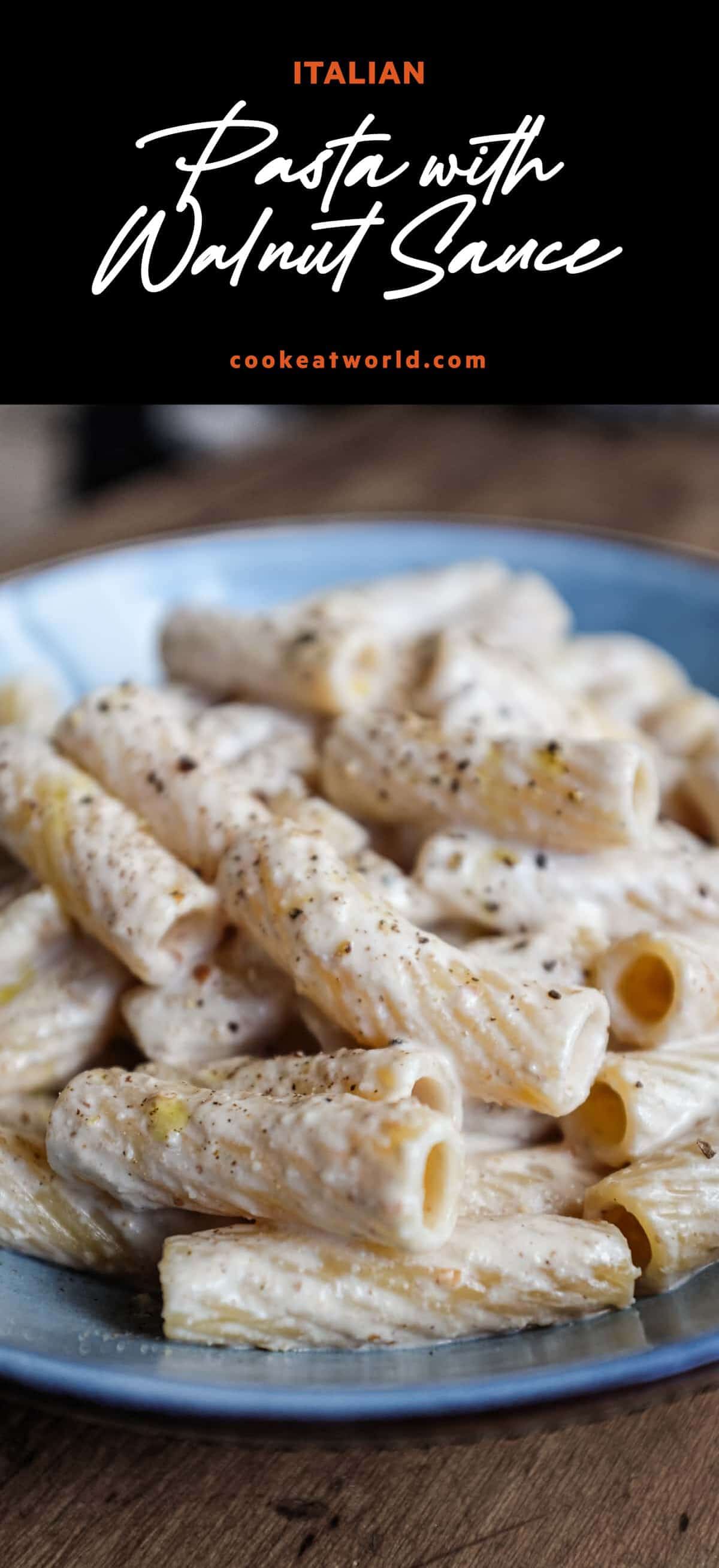 Pasta with Walnut Sauce (Salsa di Noci) - Cook Eat World