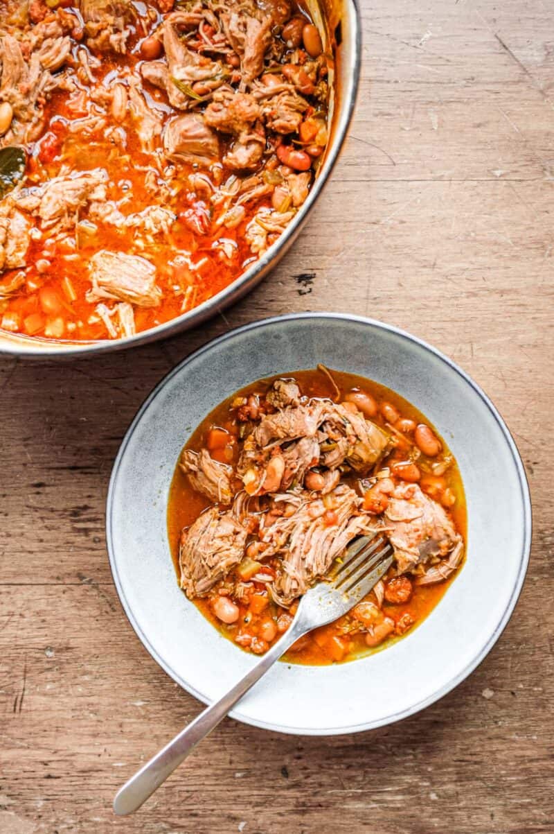 Pulled Lamb with Nduja and Borlotti Beans - Cook Eat World